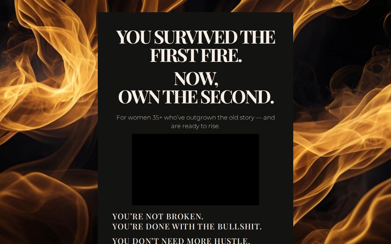 The Second Fire | Empowering Women 35+ in Reinvention, Confidence & Clarity